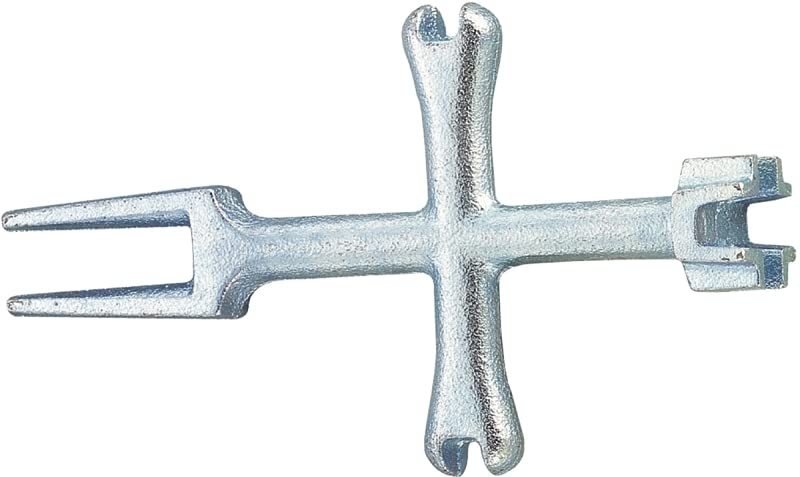 Edward Tools Pop-Up Plug and Drain Strainer Wrench - Zinc Plated Iron - Fits Most Sink Pop-Up Plugs and Tub Strainers