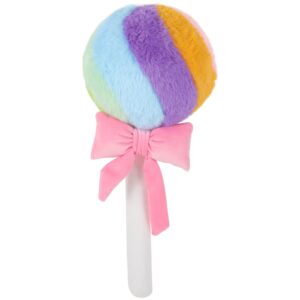 luozzy candy lollipop shaped plush pillow fake candy lollipop pillow cute throw cushion for sofa bedroom living room…