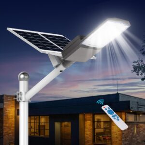 solar street light 800w solar street lights outdoor ip67 waterproof 80000lm solar powered led street light dusk to dawn with remote control commercial solar parking lot lights for yard garden stadium