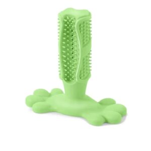 Aggressive Chewer Toothbrush Brushing Stick Dental Bully Breed Dog Toy (Green)