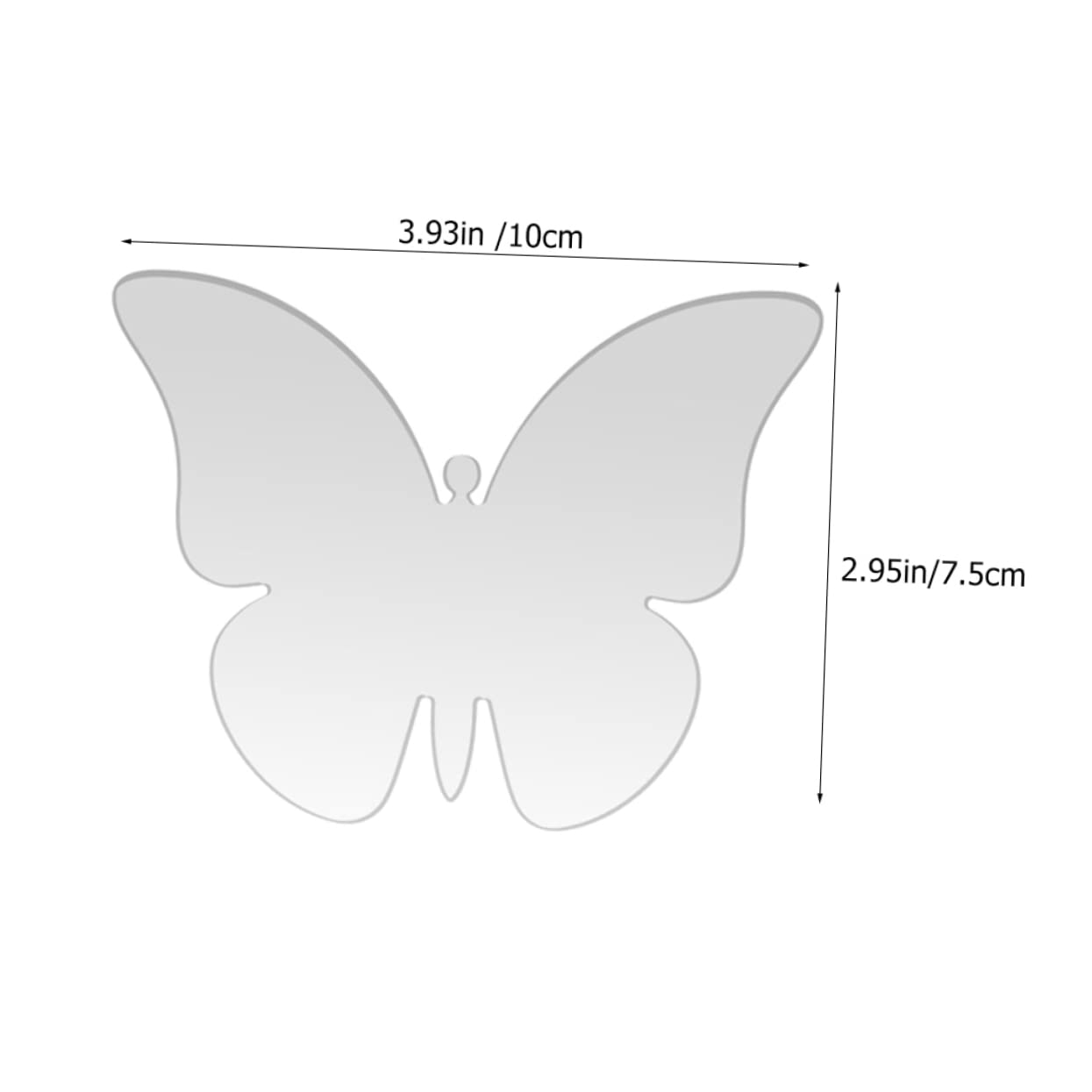 Wedding Decor 20 Sets Butterfly Seat Card Acrylic Table Three-Dimensional Transparent Mirror Wall Decor