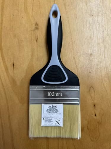 ROLLINGDOG 4 Inch Paint Brush- Large Paint Brush,Soft Paint Brush for Wall Paint,Ceiling,Blinds,Large Surface Areas(100mm)