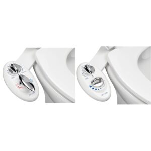 luxe bidet neo 320 - self cleaning dual nozzle - hot and cold water non-electric bidet toilet attachment& neo 120 - self cleaning nozzle - fresh water non-electric bidet toilet attachment