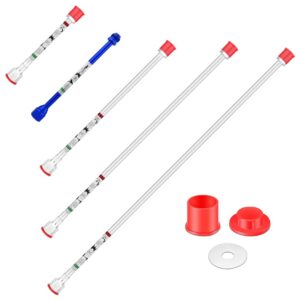 spray freely 5-piece set of extension poles,airless spray gun tip extensions,airless paint sprayer gun tip extension pole,for airless paint gun wand (8in 12in 20in 30in 40in)