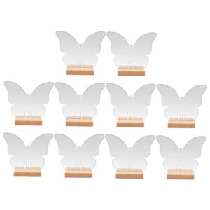 Wedding Decor 20 Sets Butterfly Seat Card Acrylic Table Three-Dimensional Transparent Mirror Wall Decor