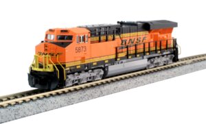 kato usa, inc. n ge es44ac locomotive bnsf swoosh #5801 kat1768952 n locomotives