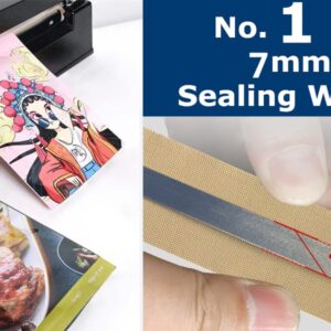 Impulse Sealer Repair Kits for LinsnField 12inch Sealer Pros, PTFE & Width of 7-mm Heat Seal Strips, Length(Including Hole) of 13.4inch, Pack of 6