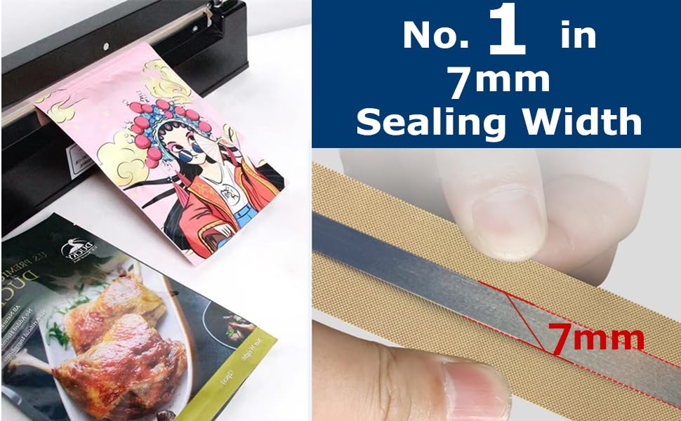 Impulse Sealer Repair Kits for LinsnField 12inch Sealer Pros, PTFE & Width of 7-mm Heat Seal Strips, Length(Including Hole) of 13.4inch, Pack of 6