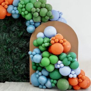 Balloons Garland Arch Kit for Kids Wild Themed Dinosaur Themed Party Decorations Jungle Safari Baby Shower Birthday Party Supplies