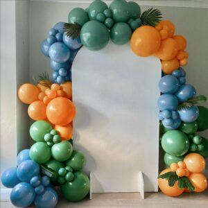 Balloons Garland Arch Kit for Kids Wild Themed Dinosaur Themed Party Decorations Jungle Safari Baby Shower Birthday Party Supplies