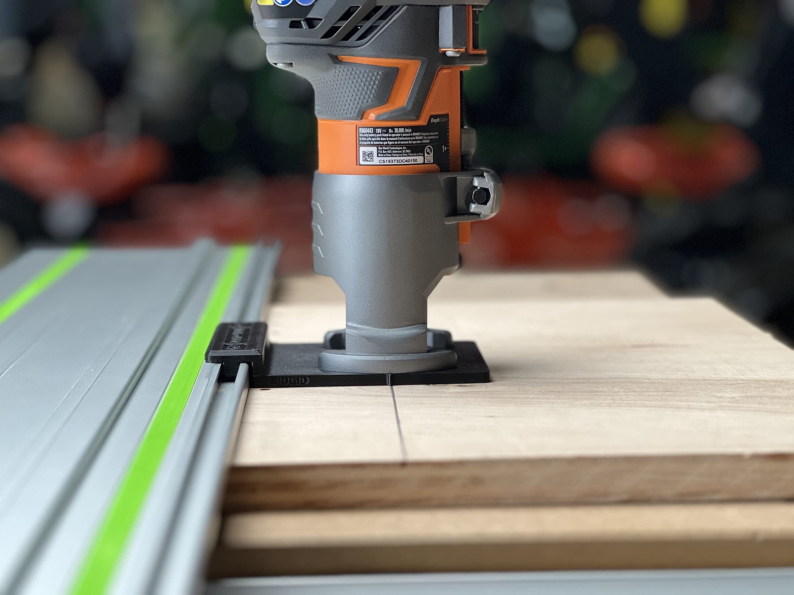 ToolCurve's Guide Rail Adapter Compatible with Ridgid Trim Router