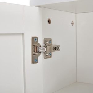 LifeSky Over The Toilet Cabinet - Bathroom Over Toilet Storage Cabinet with Doors - Space Saver Storage for Bathroom White