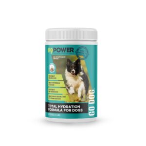 k9 power go dog hydration & performance drink mix 1 lb - active dog supplement for muscle function, endurance, recovery, with electrolytes support