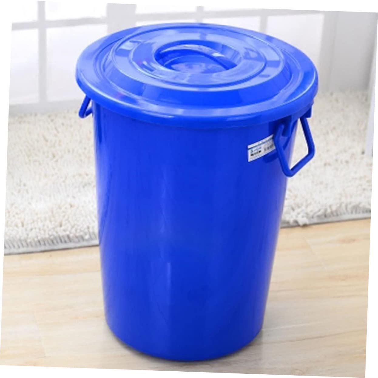 FELTECHELECTR Large Plastic Trash Can Replacement Lid Waste Bin Protector for Kitchen and Bathroom Garbage Cans Fits Most Standard Sizes Sanitation Accessory for Waste Containers