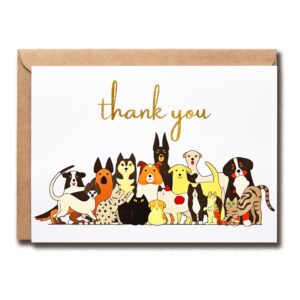 ntvshop dog and cat thank you cards - dog card - cat card - thank you card - greeting card - happy card - dog lovers card - cat lovers card