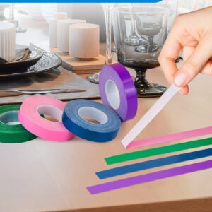 XEHAHOSH 4 Rolls Colored Duct Tape, Multi Use Water Pipe Tape, Waterproof Duct Tape, Multifunctional Tape for Handicrafts and Art, Make Use of No Residue, Easy to Tear by Hand, Great for Packaging.