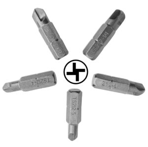 mars-tool screwdriver insert bits for torq-set, aviation standard s2 steel (10/pack assorted: 4,6,8,10)