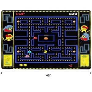 Classic Arcade Games Rug Retro 90s Arcade Theater Style Popular Game Room Area Rug for Living Room Playroom Home Decor Carpet Modern Fun Rug 3' x 4'