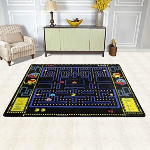 classic arcade games rug retro 90s arcade theater style popular game room area rug for living room playroom home decor carpet modern fun rug 3' x 4'