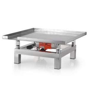 iczw concrete vibration table small vibrating test bench stainless steel 110v (19.7 * 19.7 inches)