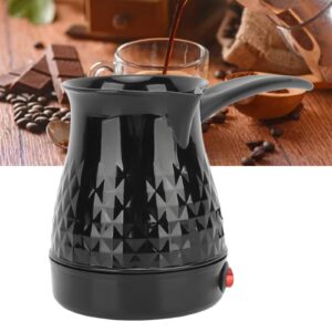 Coffee Maker, ABS Stainless Steel Electric Arabic, Greek & Turkish Coffee Pot, 600ml Even Heating Tea Maker Kettle with Removable & Anti Scald Handle for Greek Arabic Tea, Milk, Butter