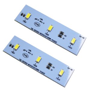 sw-bx02b refrigerator led light board and refrigerator bulb replacement for frigidaire led light，refrigerator led light module zbe2350hca(2pc)