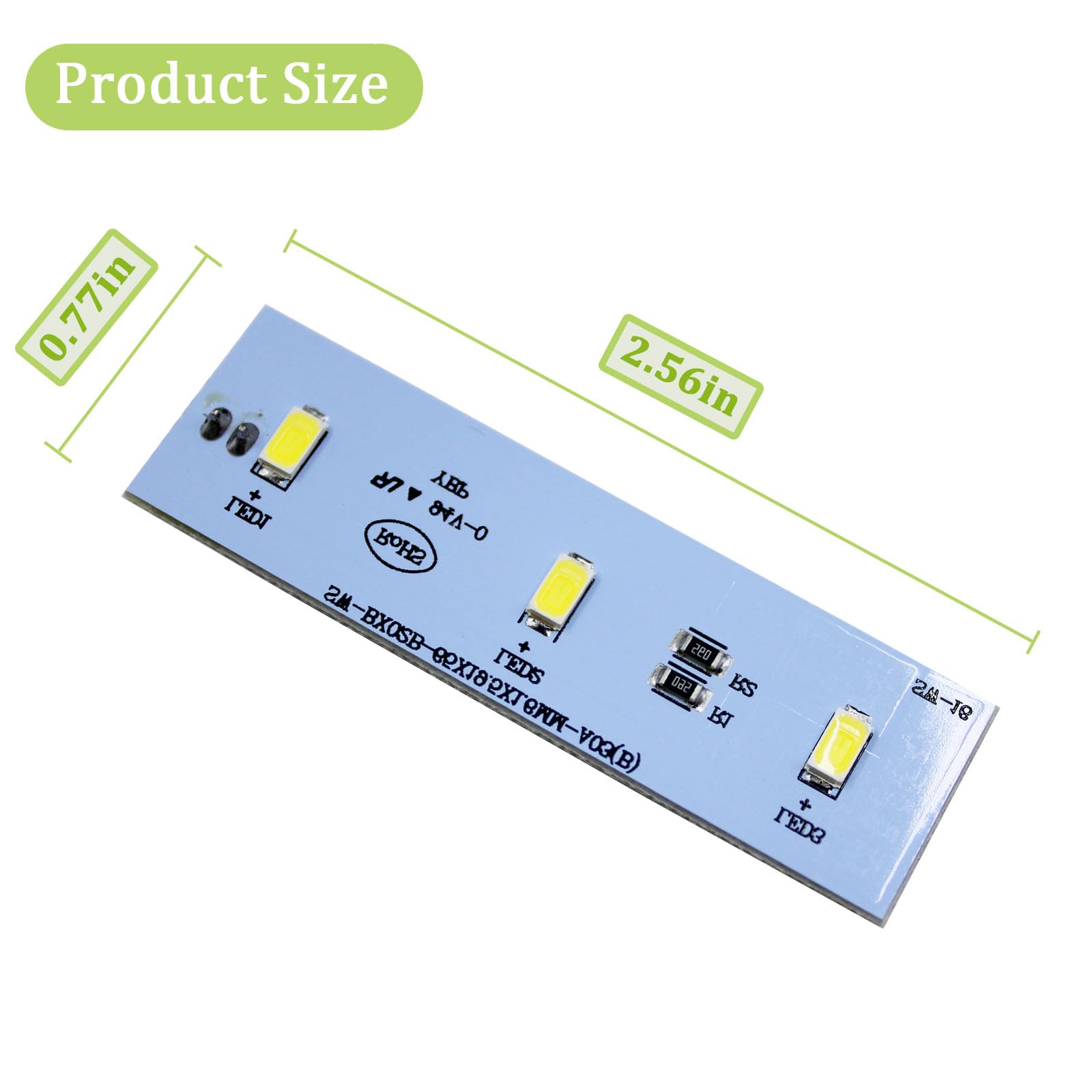 SW-BX02B Refrigerator LED Light Board and Refrigerator Bulb Replacement for Frigidaire LED Light，Refrigerator LED Light Module ZBE2350HCA(1pc)