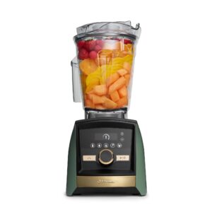 vitamix a3500 ascent series gold label smart blender, professional-grade, 64 oz. low-profile container, matte sage with gold accents