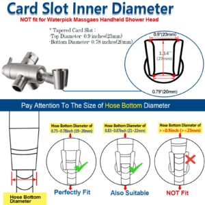 YDmeet Shower Head Holder for Handheld and 3-Way Shower Diverter Valve with Rotation Handheld Mount, All Metal Brass, Brushed Nickel