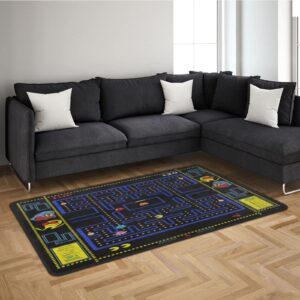 Classic Arcade Games Rug Retro 90s Arcade Theater Style Popular Game Room Area Rug for Living Room Playroom Home Decor Carpet Modern Fun Rug 2' x 3'