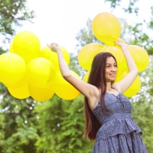 Graduation Party Decorations Navy Blue Yellow 2024/Blue Yellow Balloons/Michigan Balloons/Blue Yellow Birthday Party Decorations 114pcs for Blue Yellow Graduation Party Decoations 2024/Warriors Party