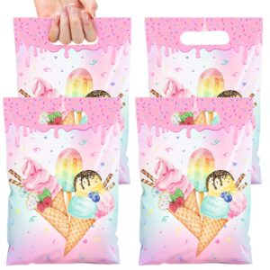 colarr 50 pcs ice cream gift bags ice cream party favor bags ice cream birthday candy bags sweet ice cream goodie bag for summer ice cream theme girls birthday baby shower wedding party supplies decor