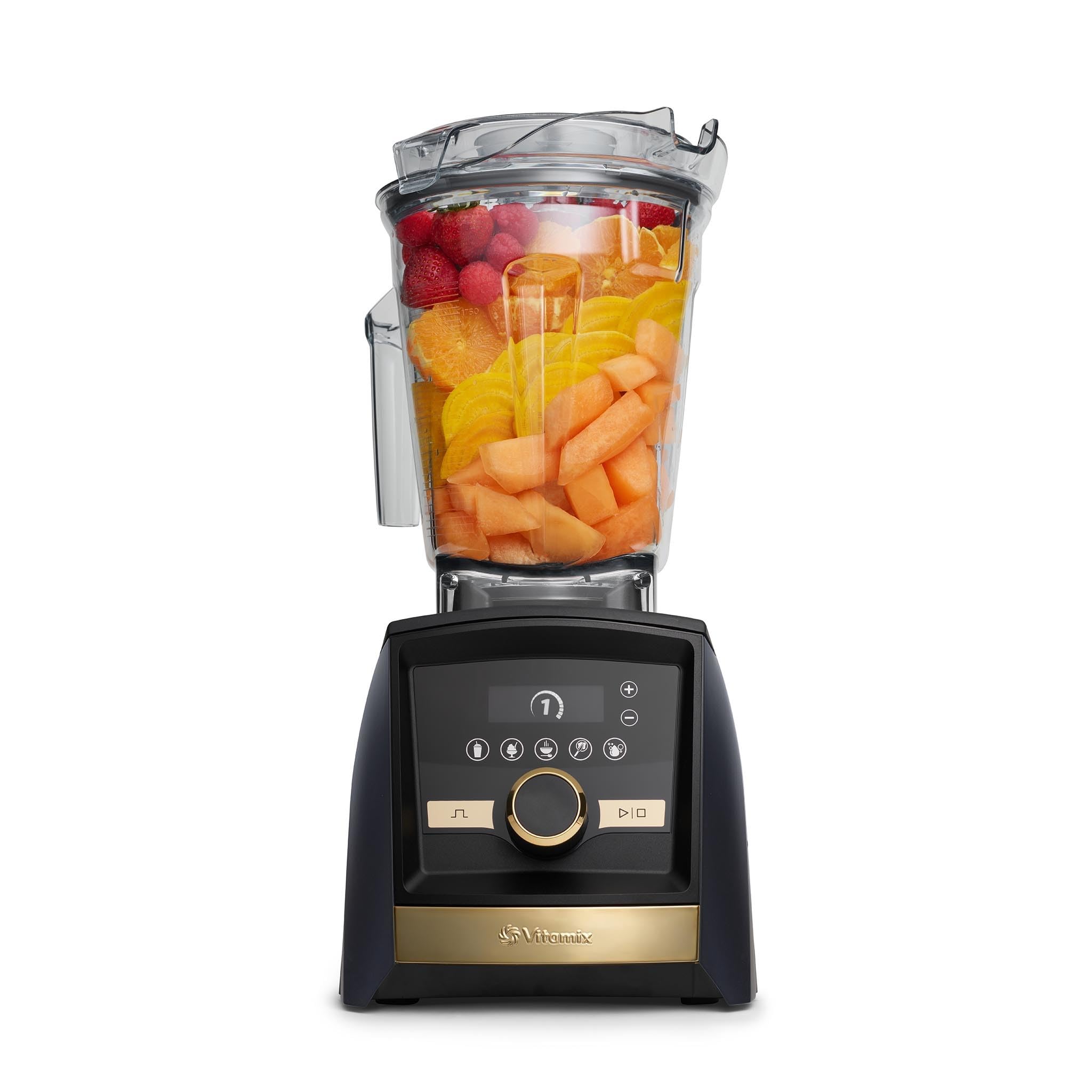 Vitamix A3500 Ascent Series Gold Label Smart Blender, Professional-Grade, 64 oz. Low-Profile Container, Matte Navy with Gold Accents