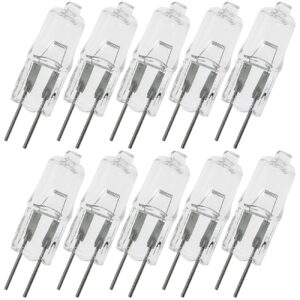 sqxbk 10pcs g4 halogen bulb bulb instrument 6v20w bulb microscope light bulb light bulb replacement heavy machinery marine train cabin lighting replacement