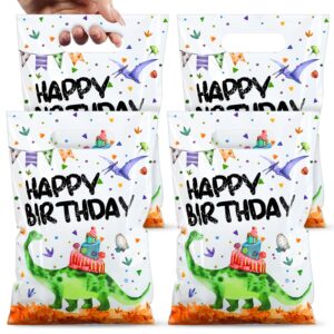 colarr 50 pieces dinosaur birthday party favor bags dinosaur party favor bags plastic candy goodie bags dino theme party treat bags for kids dinosaur birthday party decorations baby shower supplies