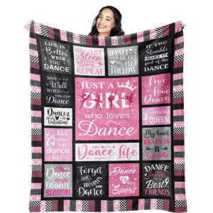 mcurore dance gifts, dance recital gifts for girls, dancer gifts for girls teens, ballet gifts for her, dance gifts for teacher, ballerina gifts, gifts for dancers, dance stuff dancing blanket 60"x50"