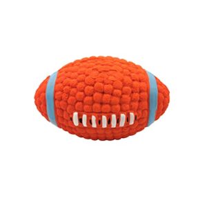 luoxinseh immortal toy for aggressive chewers, squeaky football toy,indestructible squeaky dog balls, chew toy for pet training accessories for large/medium/small dogs (large,a)