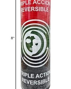 7 Day Candle 3 Color Triple Action Reversible- Red/Green/Black