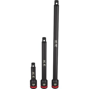 milwaukee electric tool 3 piece 3/8"" drive impact