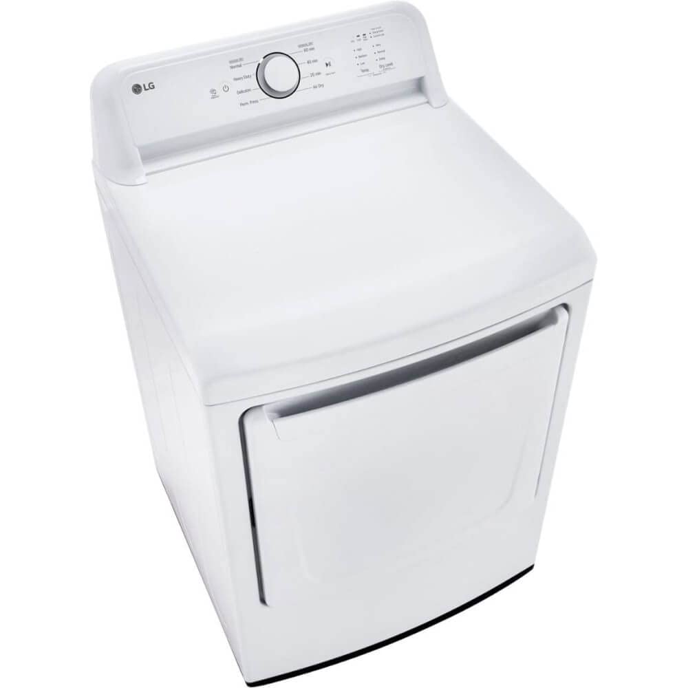 LG DLE6100W 7.3 Cu. Ft. White Front Load Smart Electric Dryer