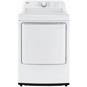 lg dle6100w 7.3 cu. ft. white front load smart electric dryer