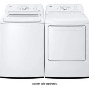 LG DLE6100W 7.3 Cu. Ft. White Front Load Smart Electric Dryer