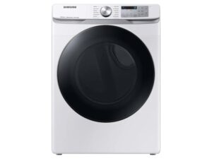 samsung dvg45b6300w 7.5 cu. ft. smart gas dryer with steam sanitize+ in white