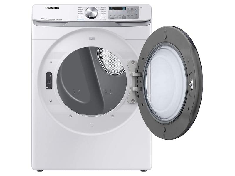 SAMSUNG DVG45B6300W 7.5 cu. ft. Smart Gas Dryer with Steam Sanitize+ in White