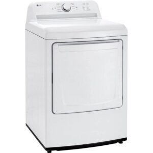 LG DLE6100W 7.3 Cu. Ft. White Front Load Smart Electric Dryer