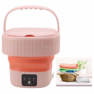 portable washing machine foldable,mini washing machine portable washer, small wash cloths bucket washing for kids socks underwear, traveling