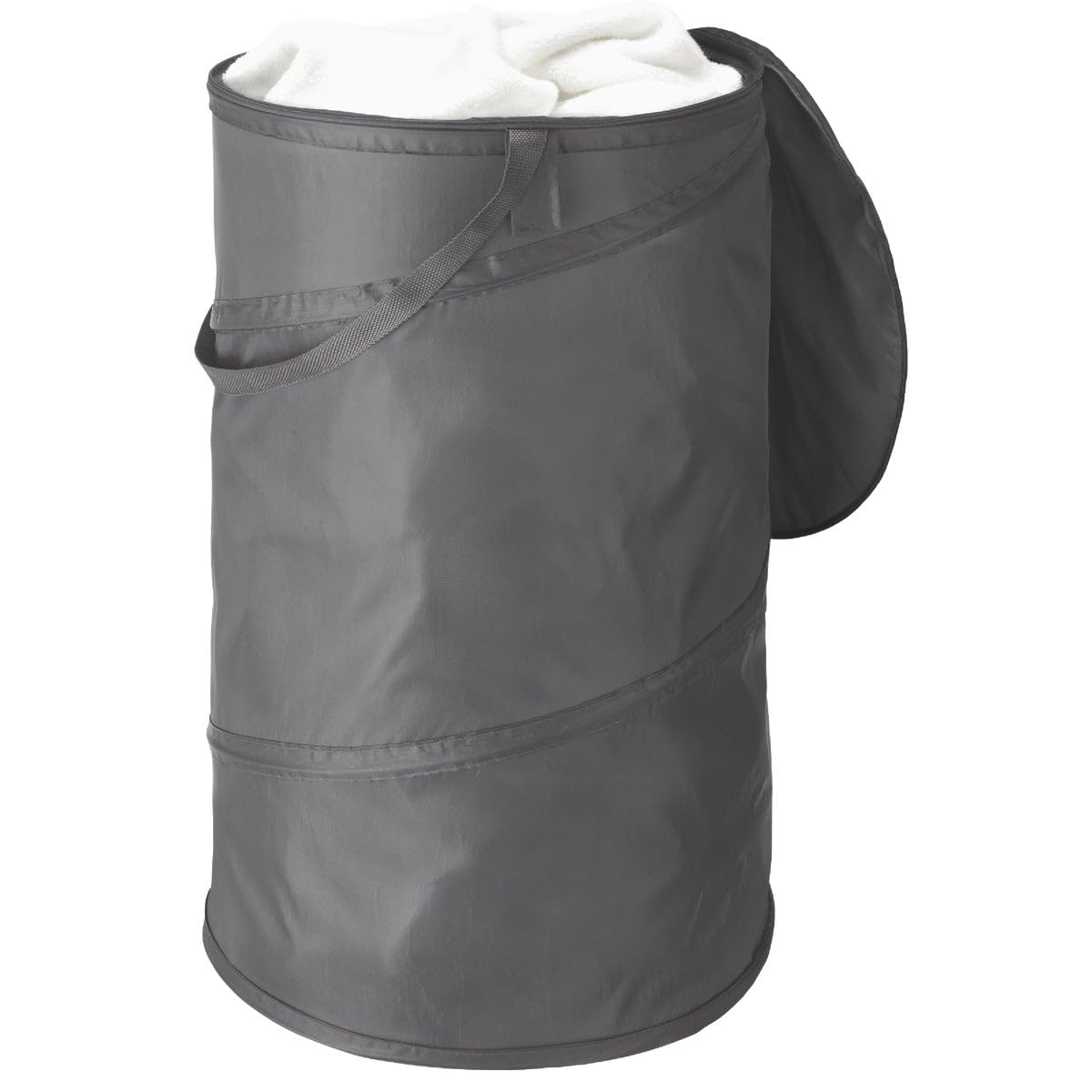 Whitmor Gray Fabric Collapsible Hamper