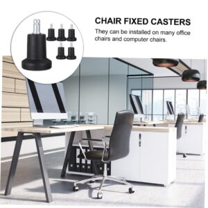 NUOBESTY 12 Pcs Fixed Caster Pads Swivel Accent Chair Swivel Office Chair Swivel Desk Chair Furniture Casters Chair Swivel Caster Wheels Adjustable Chair Desk Chair Leveler Desk Fixed Feet