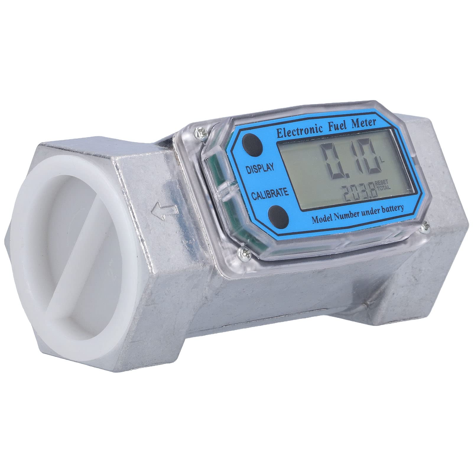 Industrial 2In Valve Digital End,Turbine Meter Electronic Digital Fuel Liquid Water Gas Oil Flowmeter 2In 2.3V‑3.3V Llw‑50