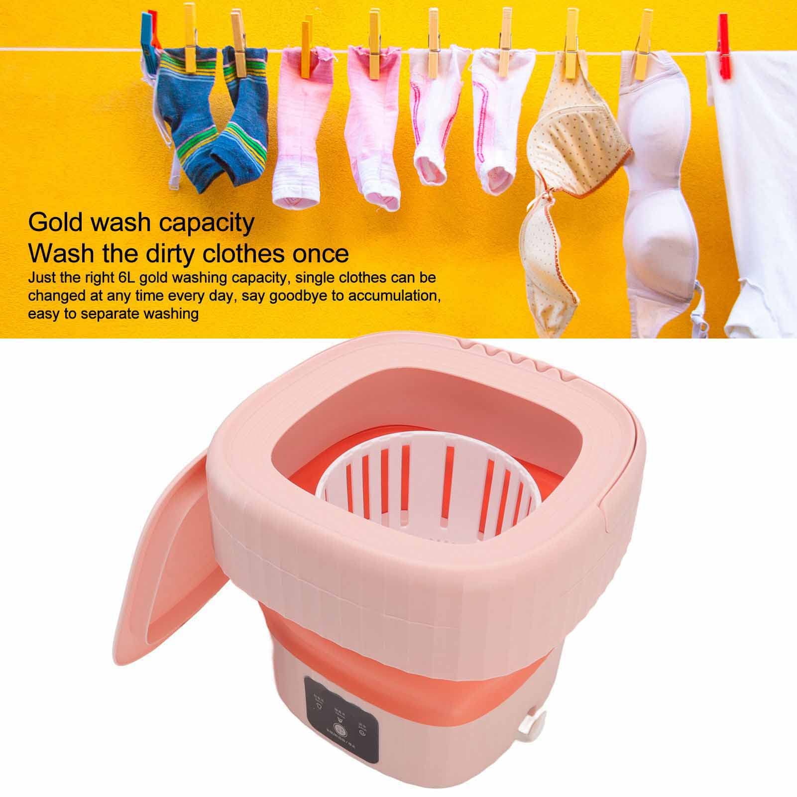 Portable Washing Machine Foldable,Mini Washing Machine Portable Washer, Small Wash Cloths Bucket Washing for Kids Socks Underwear, Traveling